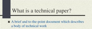 What is a Technical Paper – Track2Training