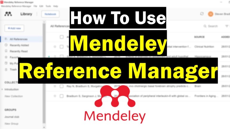 How to Use Mendeley for Citation and Bibliography Generation ...
